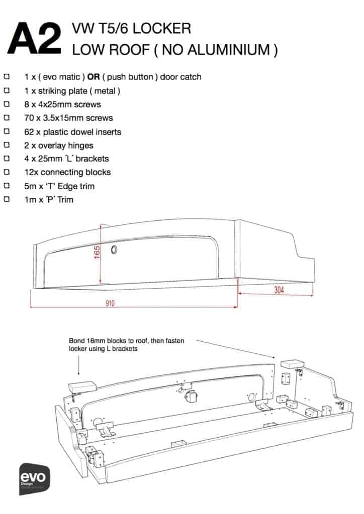 OVER BED LOCKER’S | EVO Design