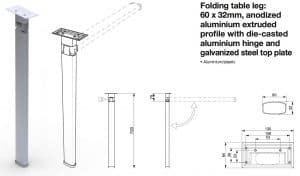 Star Table leg – EVO Design