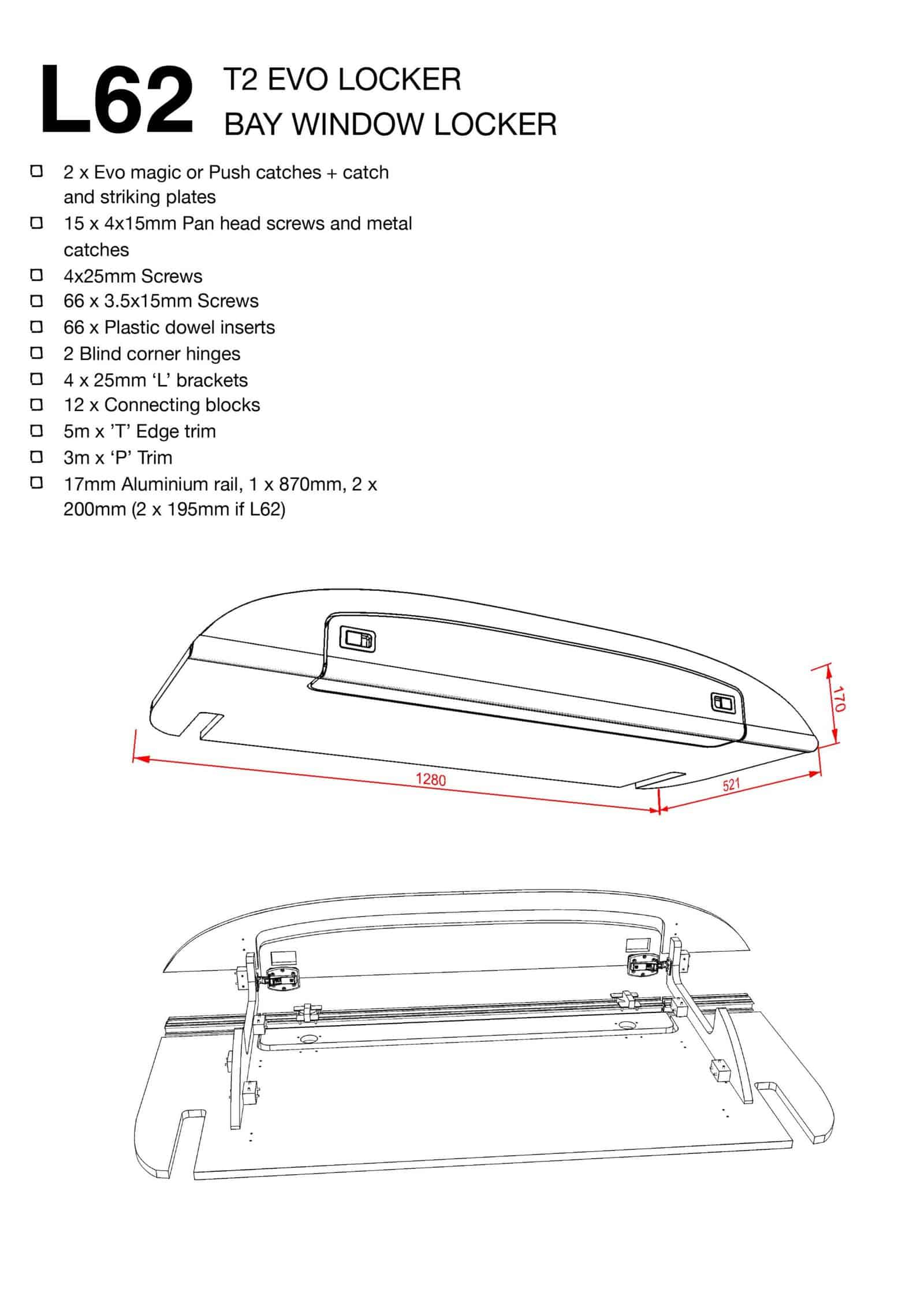L62 & L64 – T2 bay – EVO Design