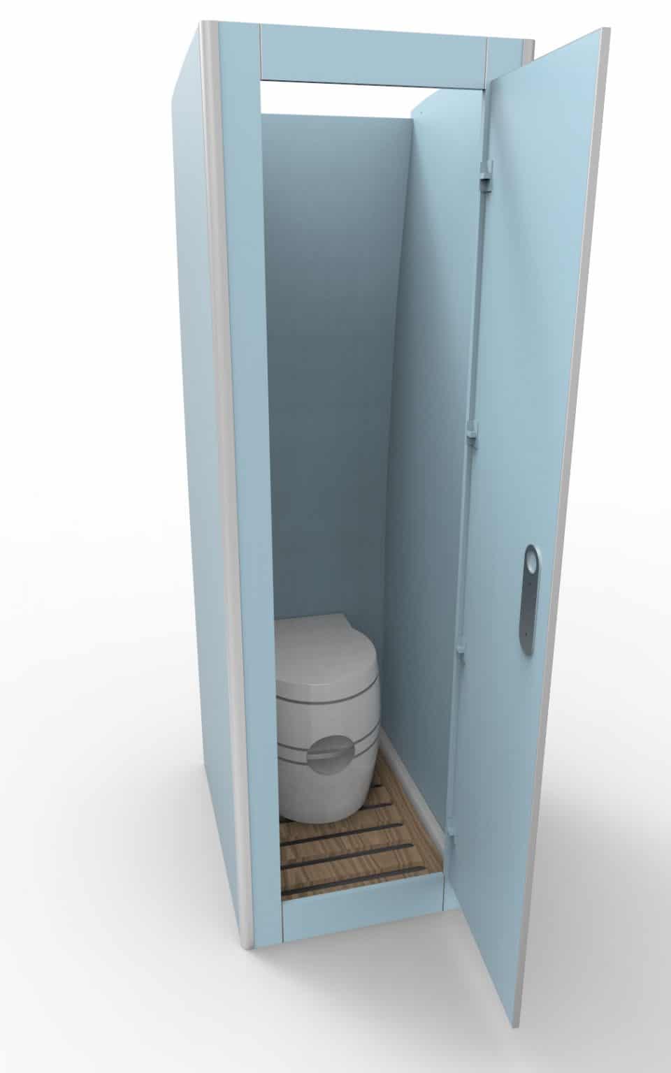 Micro Shower 600 Width Toilet cubicle 790 x 600 mm – EVO Design