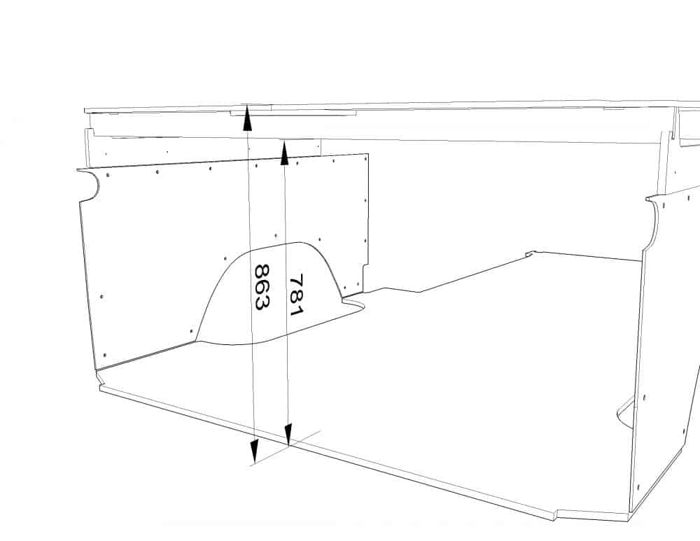 REAR BED PLATFORM SPRINTER / Crafter 2006 – 2017 MWB | EVO Design