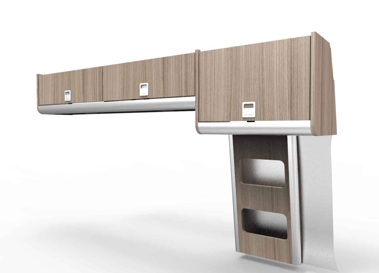 Locker F 1710mm Sprinter / Crafter (D1) High level – EVO Design