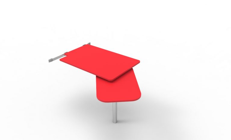 iLSE Rotating table leg + twin worktops tops + mito table rail – EVO Design