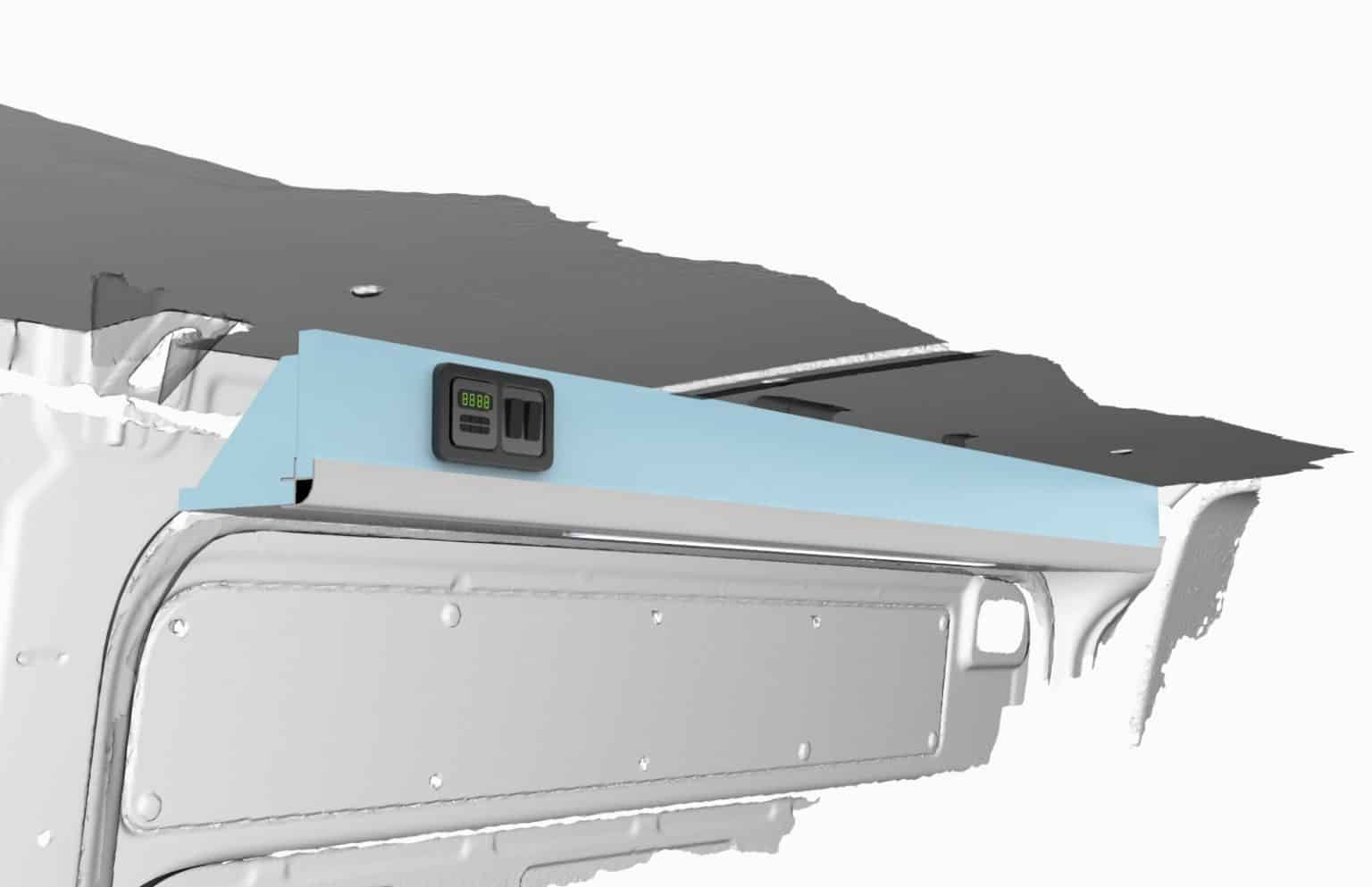 Cable cover & control panel – Crafter 2017 onwards ( 1132mm* shorter ...