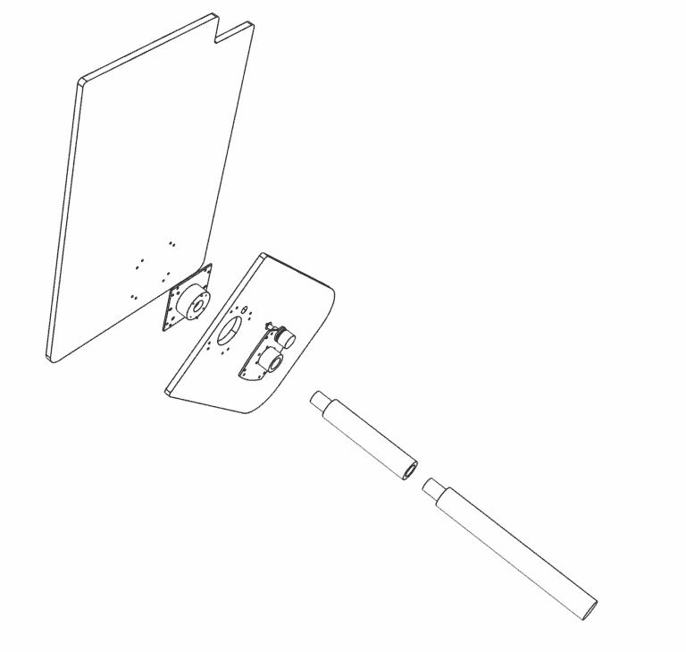 iLSE Rotating table leg + twin worktops tops + mito table rail – EVO Design