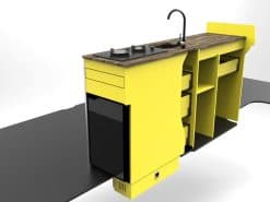 EVO V6 XL – LARGE VANS Side door kitchen pod Extended 550mm | EVO Design