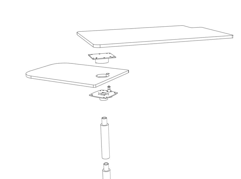 iLSE Rotating mechanism and leg ONLY – EVO Design