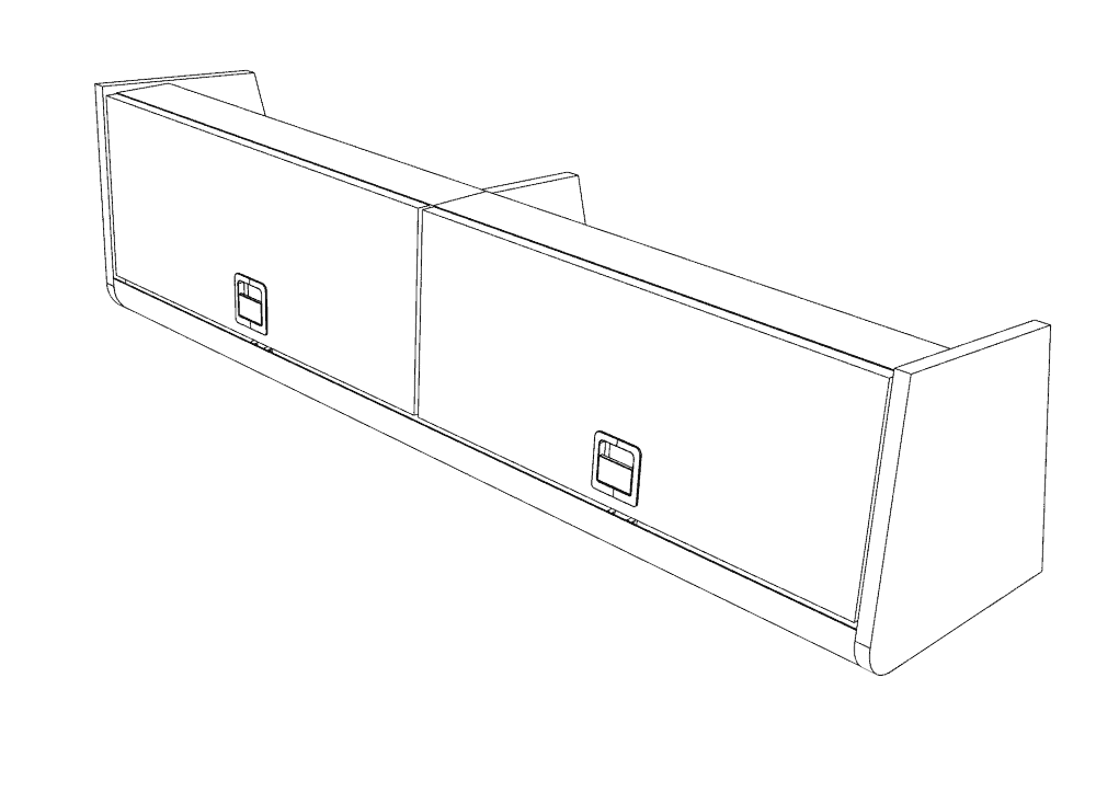 Locker V 1100mm Crafter 2017+ & MAN TGE LWB (D3) Over table – EVO Design