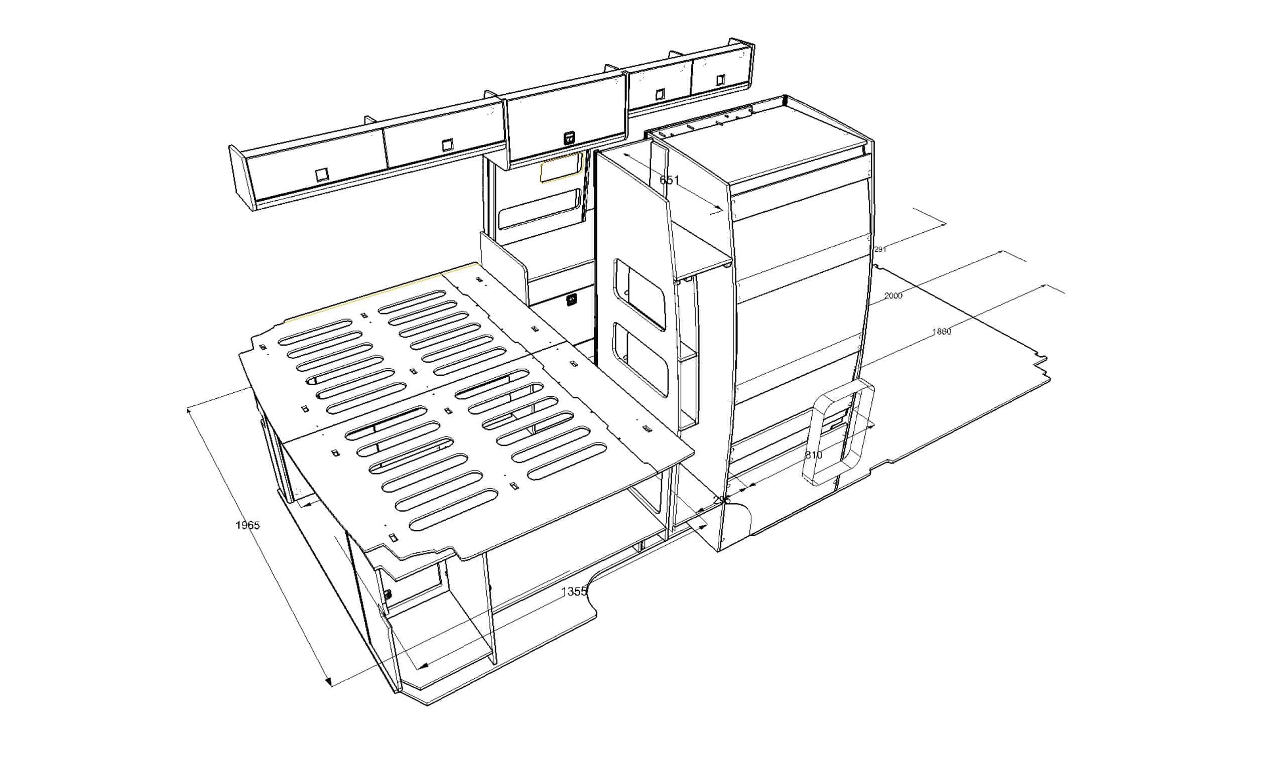 Lwb sprinter camper drawings7 – EVO Design