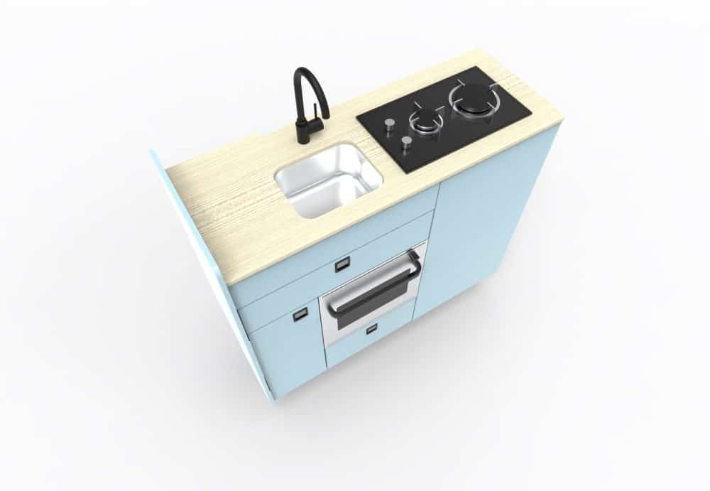 EVO V8 + Oven/Microwave Side door kitchen pod – EVO Design