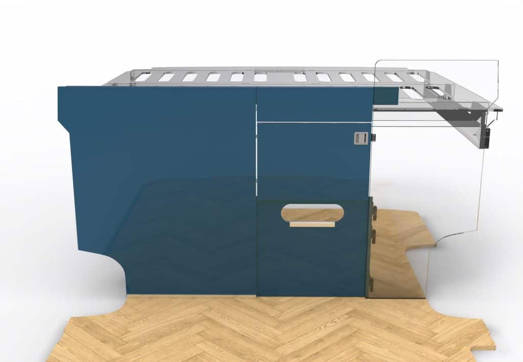 GARAGE DOOR DIVIDER + Slide out panel + Hinged door – New Shape crafter ...