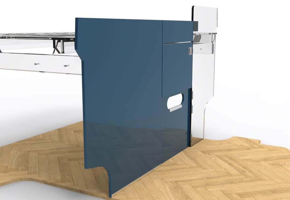 GARAGE DOOR DIVIDER + Slide out panel + Hinged door – New Shape crafter ...