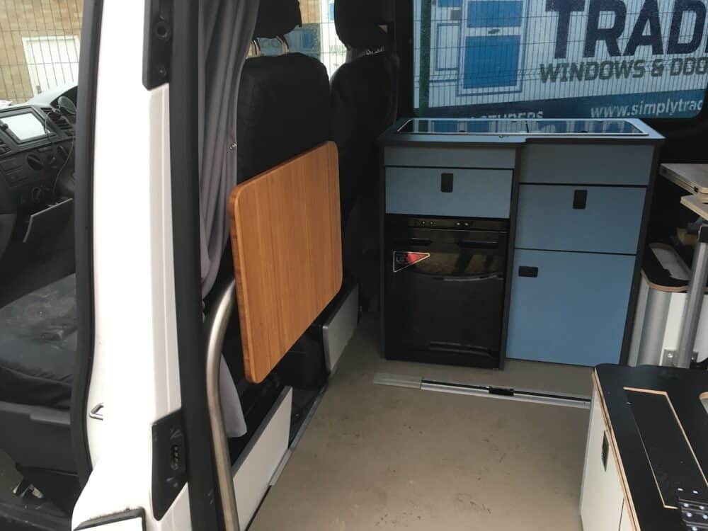 EVO STAINLESS STEEL SWING OUT PASSENGER SEAT LEG AND TABLE ( Folds ...