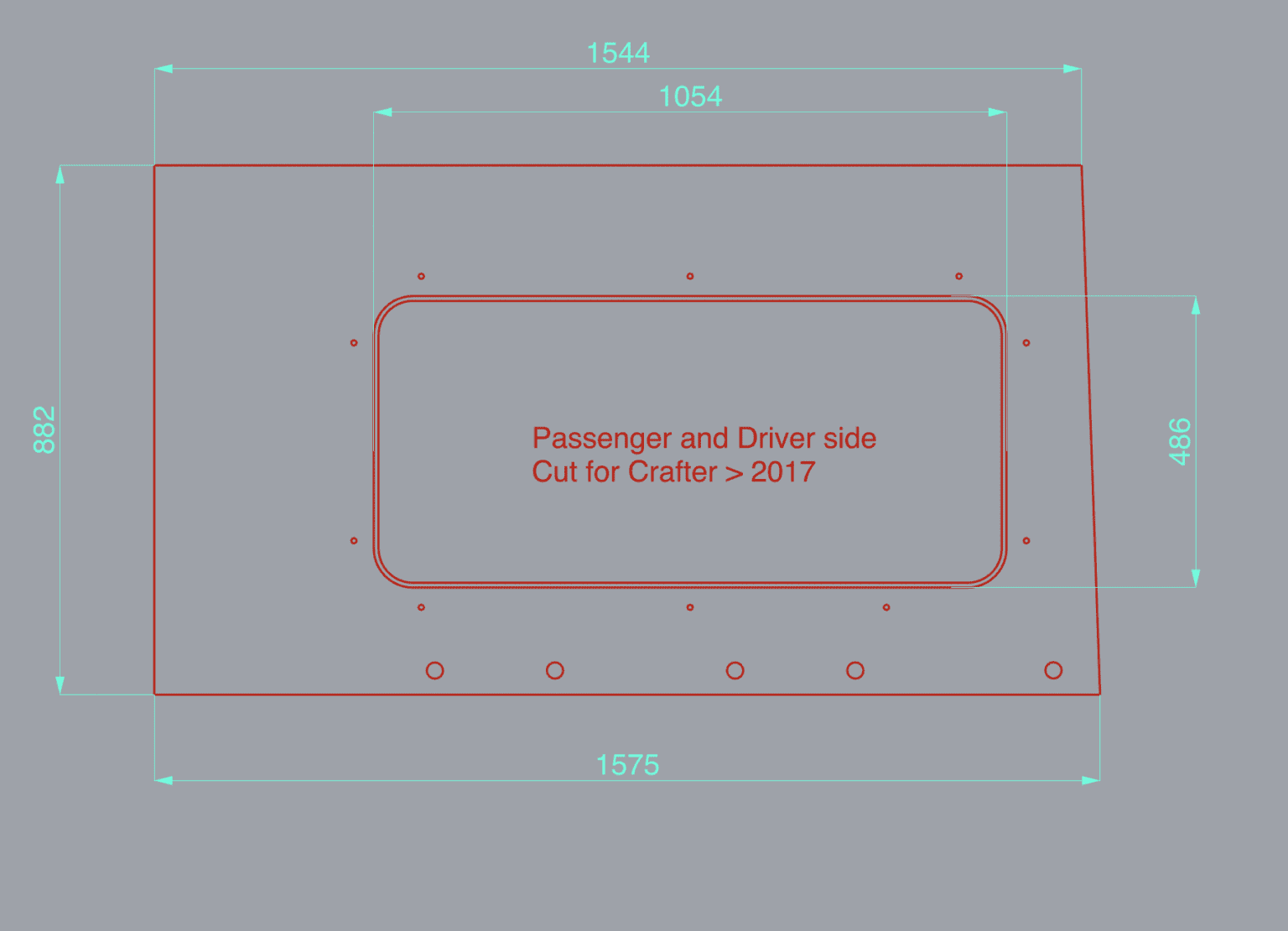 Trim Rings – Driver Side for Space pods | EVO Design