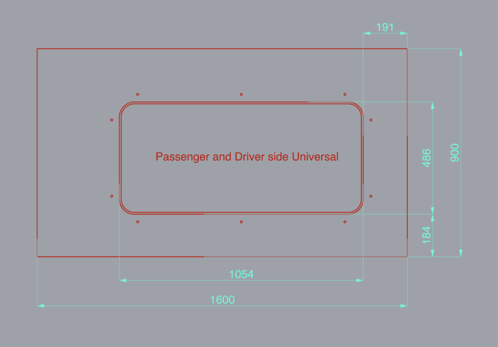 Trim Rings -Driver Side for Space pods – EVO Design