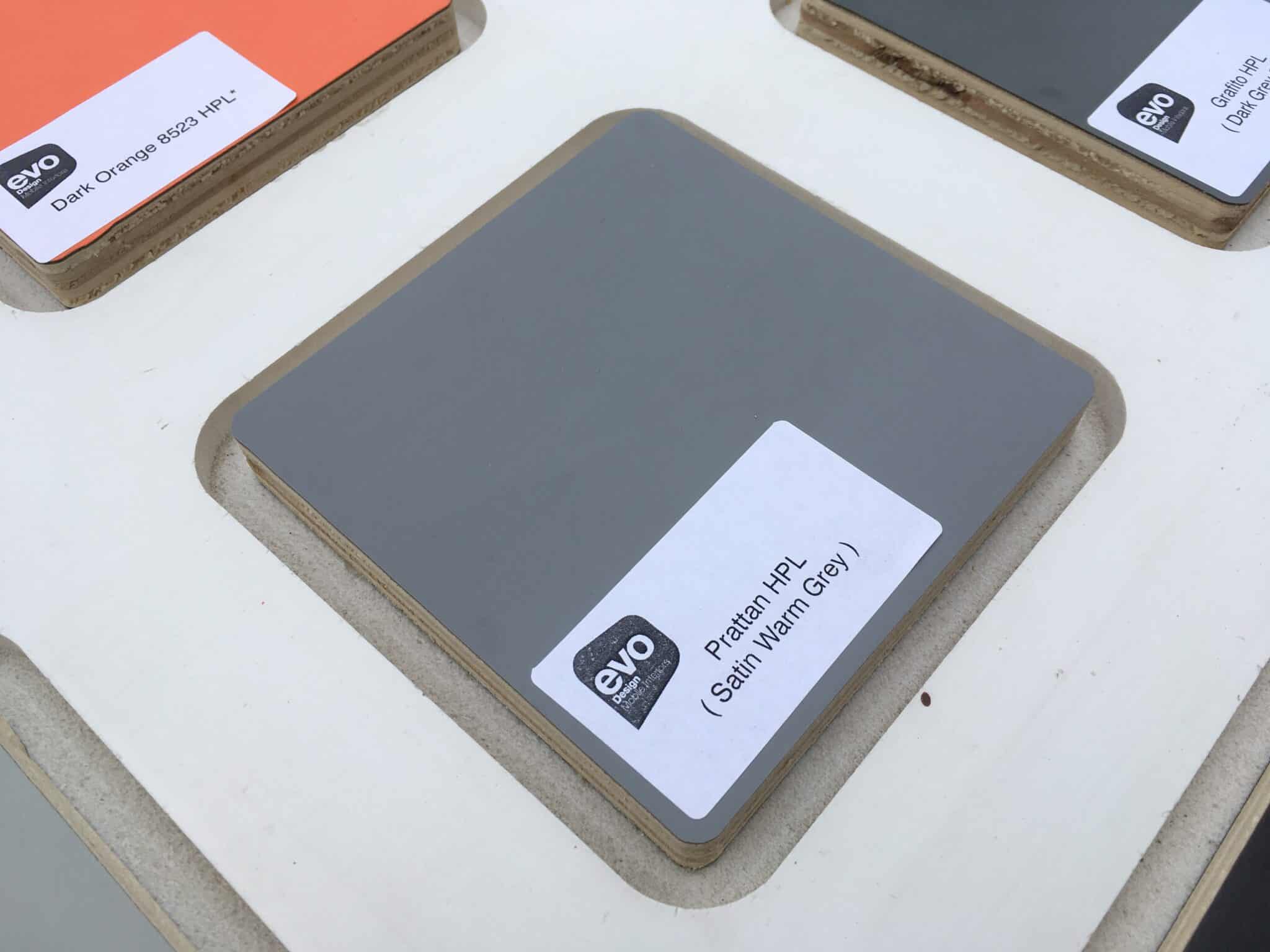 Prattan HPL ( Satin Warm Grey ) – EVO Design