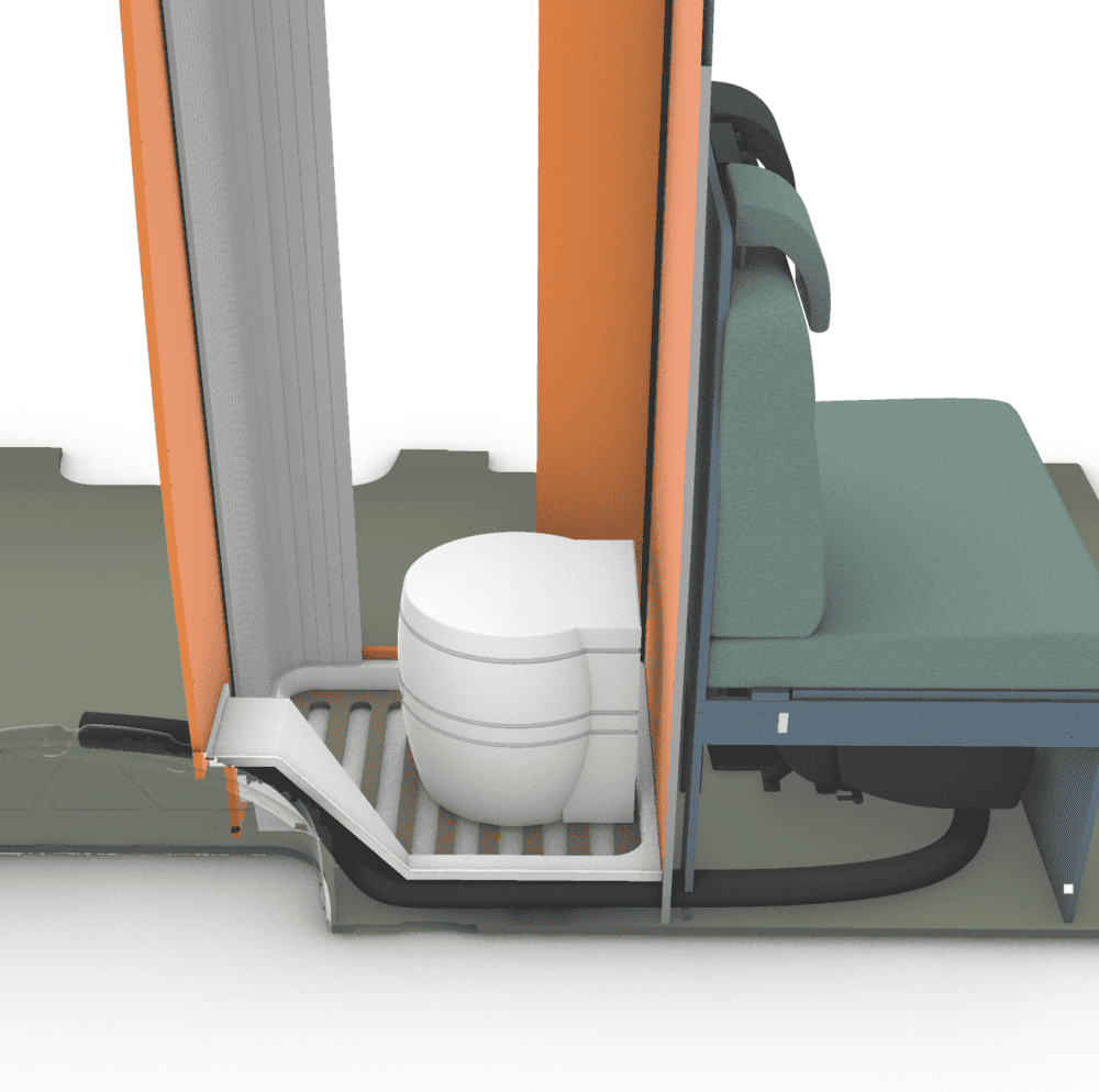 Shower Tray ( F ) Crafter 2017 + & Sprinter Shower B – EVO Design