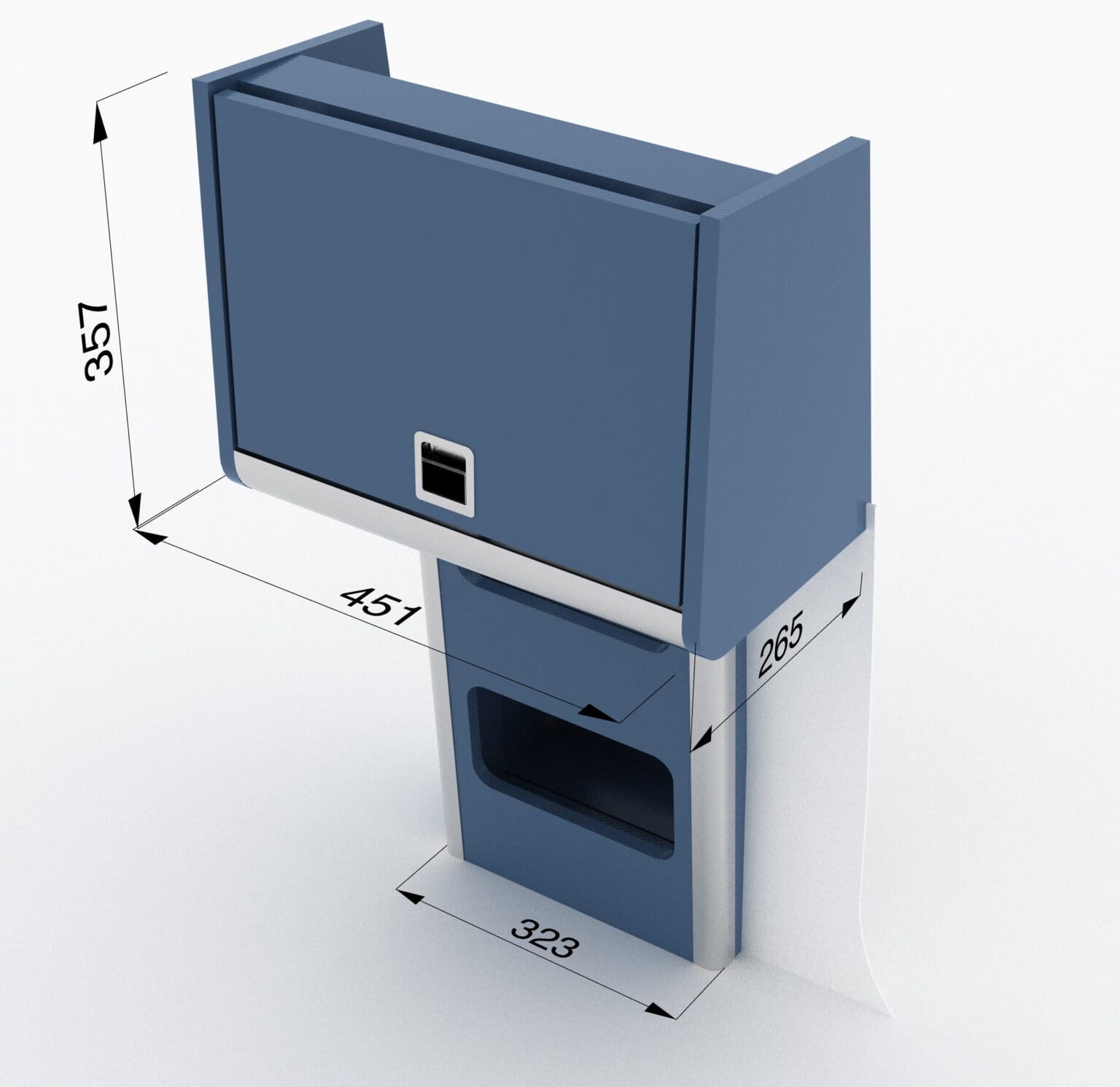 Locker (N2) 450mm Crafter Man TGE MWB van – EVO Design