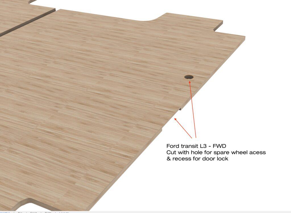 Light weight insulated floor – Ford transit LWB ( L3- 5931 mm ) MK 8 ...